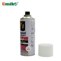 China F1 White Aerosol Spray Paint 450ml Weather Resistant for Industrial and DIY Applications with 3-Year Shelf Life for sale
