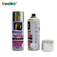 China F1 Chrome Spray Paint 450ml Multi-Surface Acrylic Resin with Mirror Finish for DIY Projects for sale