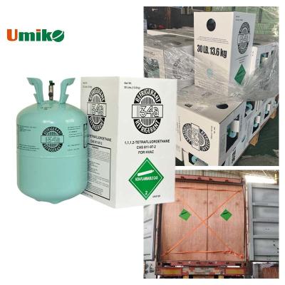 China R134a Refrigerant Gas 13.6kg 30lb High Purity 99.9% for Automotive Air Conditioner for sale