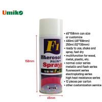 China F1 Acrylic Fast Dry Aerosol Spray Paint 450ml for Surface Repair and Maintenance for sale