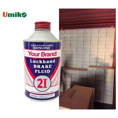 China Full Synthetic DOT3 Brake Fluid 250ml Heavy Duty Motorcycle Brake Oil High Boiling Point for sale