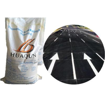 China Hot Melt Thermoplastic Road Marking Paint with 180~220℃ Application Temp, 25kg Packaging, and Reflective Glass Beads for sale