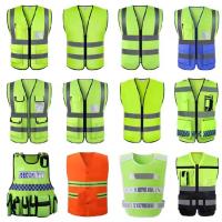 China Customize All Kinds Of Safety Vest Reflective Vest Clothing High Brightness Reflection Reflective Vest for sale