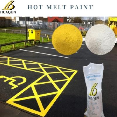 China High Reflective Performance Thermoplastic Road Marking Paint Yellow and White or Customized for sale