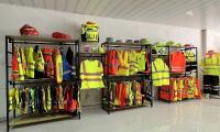 China Strip Mesh Fabric Construction Security Safety Reflective Vest for sale