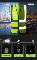 China Strip Mesh Fabric Construction Security Safety Reflective Vest for sale