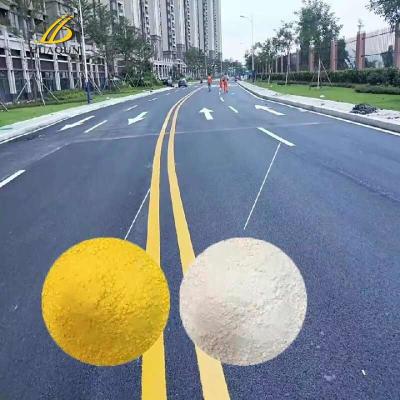China Good Leveling Hot Melt Road Marking Paint 5% Premixed Glass Beads Long Lasting Eco-friendly for sale