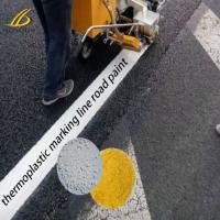 China Good Leveling Hot Melt Road Marking Paint 5% Premixed Glass Beads Long Lasting Eco-friendly for sale