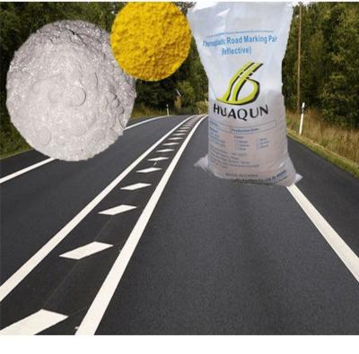 China Hot Melt Manufacturers AASHTO Reflective Highway Thermoplastic Road Mark Paint 30%Pre-Mixed Glass Beads Road Marking Paints for sale