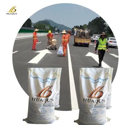 China Yellow And White Powder Coating Hot Melt Road Line Paint Reflective Road Marking Paint for sale