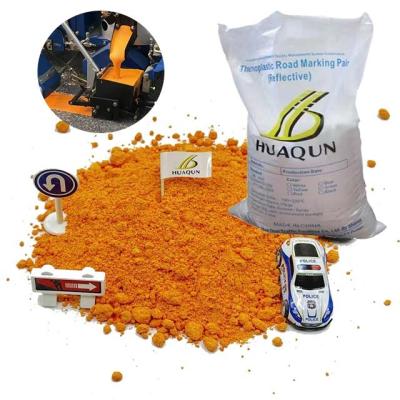 China Hua Qun Factory High Reflectivity Road Coating BS3262 Thermoplastic Paint With Glass Beads for sale