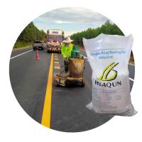 China Hua Qun Factory High Reflectivity Road Coating BS3262 Thermoplastic Paint With Glass Beads for sale