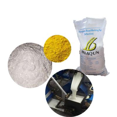 China ISO 9001 Factory High Reflective White And Yellow Highway Road Line Marking Thermoplastic Road Paint for sale
