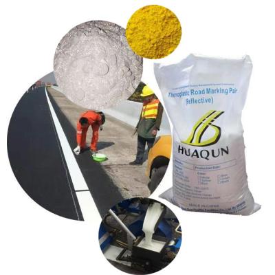 China High-Index Reflective Thermoplastic Road Marking Paint Powder Coating With Glass Beads Mainly Resin Product for sale