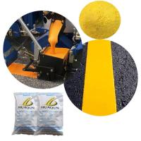 China Hot Melt Thermoplastic Road Marking Paint  Yellow Color Smooth And Flow for sale