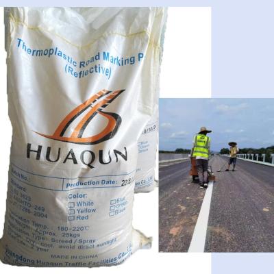 China High reflectivity and Long-lasting Thermoplastic Road Marking Paint for road marking with glass beads for sale
