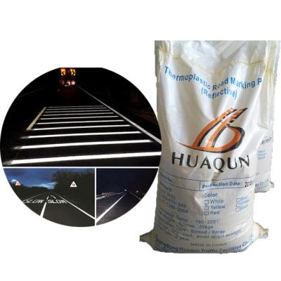 China Thermoplastic Hot Melt Paint High Reflective White and Yellow Road Marking Powder for sale