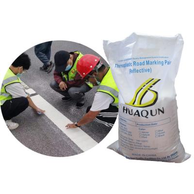 China Good Quality Guangzhou Factory White And Yellow Thermoplastic Road Marking Paint for sale