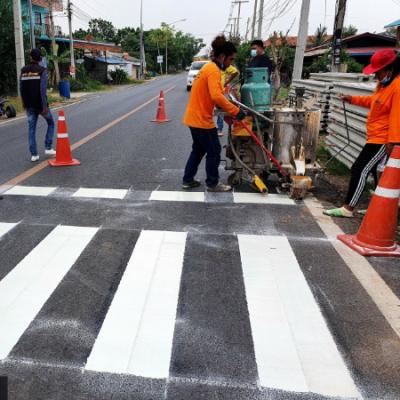 China Factory Price Reflective Thermoplastic Hot-Melt Road Marking Paint Yellow and White Colors Spray Application for sale