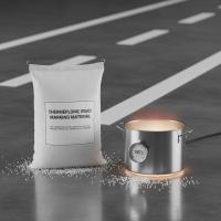 China Thermoplastic Road Marking Paint with High Temperature Heating 180°C-200°C, 20% Glass Beads for Reflectivity, and Strong Adhesion to Asphalt and Concrete for sale