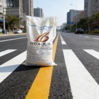 China Thermoplastic Road Marking Paint with 180-220℃ Application Temperature, 20% Glass Beads, and Eco-Friendly Low VOCs for High Visibility for sale