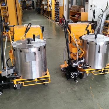 China Hand Push Road Marking Machine for Thermoplastic Powder Coatings for sale