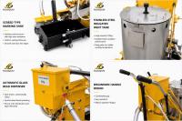 China Hand Push Thermoplastic Road Marking Machine Screed Type Road Line Marking Equipment for sale