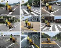 China Hand Push Thermoplastic Road Marking Machine Screed Type Road Line Marking Equipment for sale