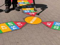 China Durable Preformed Thermoplastic Road Marking Stickers for Children's Playground Traffic Education Areas for sale
