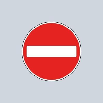 China Reflective Road Safety Thermoplastic Markings No Entry Symbol Pavement Graphics for Parking Areas for sale