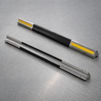 China Reflective Rubber Wheel Stop for Commercial Parking Areas Asphalt & Concrete Surfaces for sale