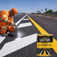 China Reflective Cold Road Marking Paint with Drop On Glass Beads for sale