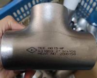 China ASTM A815 UNS S31803 Duplex Stainless Steel BW Equal Tee 1/2