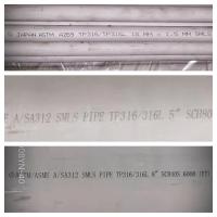 China ASTM A312 Seamless Stainless Steel Pipe 8 Inch SCH40S TP304 TP316L with 515 MPa Tensile Strength for sale