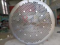 China Stainless Steel Tube Sheet Baffle Plate DN15-DN1500N 40-6000mm OD Heat Exchanger Component for sale