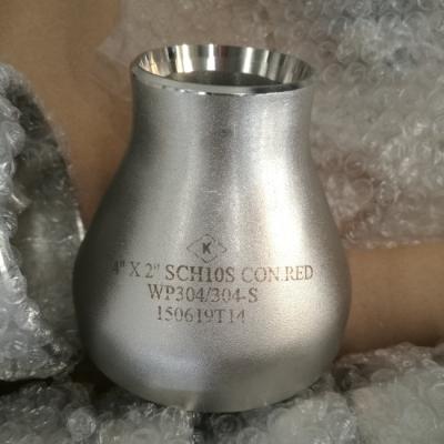 China ASTM A403 WP304/L WP316/L Stainless Steel Eccentric Reducer 8x6 Inch ASME B16.9 Pipe Fitting for sale