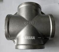 China AISI 304 Stainless Steel Cast Threaded Straight Cross 2.5 Inch Class 150 MSS SP-114 for sale