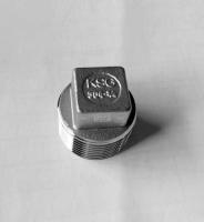 China Stainless Steel Cast Threaded Square Head Plug 304 MSS SP-114 CL1000 1/8 to 4 Inch NPT for sale