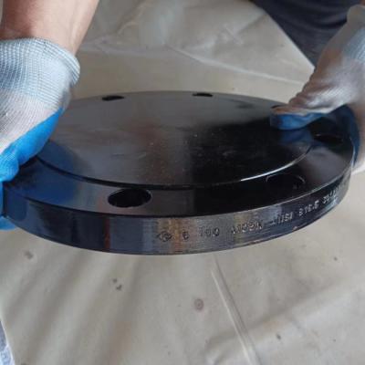 China 6 Inch ASTM A105N ANSI B16.5 Class 150 Blind Raised Face Carbon Steel Flange for sale