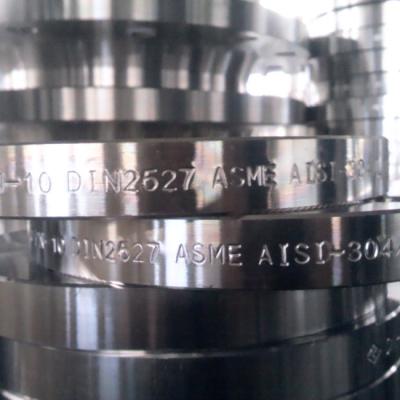 China DIN 2527 PN10 Weld Neck Stainless Steel Flange AISI 304L DN10 to DN1000 for sale