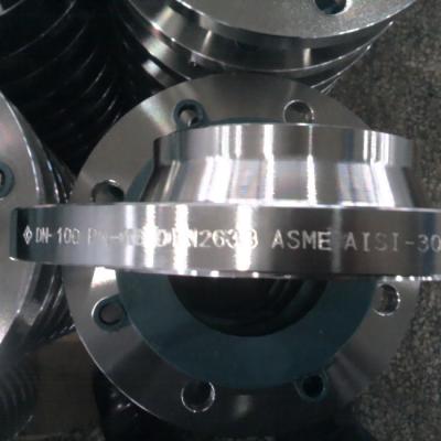 China DIN 2633 PN16 8 Inch Weld Neck Flange AISI 304L Stainless Steel DN200 for sale