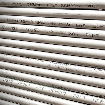 China ASTM A312 TP304L Seamless Stainless Steel Pipe 1/2