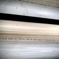 China EFW UNS 31803 Welded Stainless Steel Tubing - 50mm OD 509.5mm x 9.53mm Wall Thickness ASTM A358 CL1 for sale