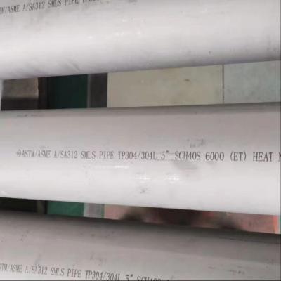 China ASTM A312 3 Inch SCH40S Seamless Stainless Steel Pipe 304/L - 20mm Wall Thickness, 18 Meter Length for sale