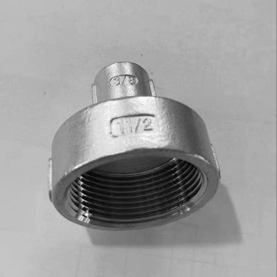 China 304 Stainless Steel Cast Threaded Reducing Socket ISO 49 Class 150 1/8 to 4 Inch for sale