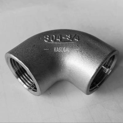 China ISO 49-1994 Class 150 Stainless Steel 90 Degree Elbow Cast Thread 1/2 to 4 Inch for sale