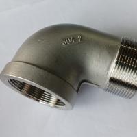 China ISO 49-1994 90 Degree Male Female Elbow Stainless Steel Threaded Pipe Fitting Class 150 3/8 to 2-1/2 Inch for sale