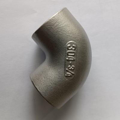 China AISI 304 MSS SP-114 CL1000 Stainless Steel Socket Weld 90 Degree Elbow 1/8 to 2 Inch for sale