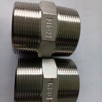 China AISI 316 MSS SP-114 Class 1000 2 Inch Stainless Steel Cast Threaded Hexagonal Straight Nipple for sale