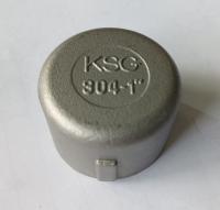 China AISI 304 Threaded Pipe Cap Stainless Steel MSS SP-114 Class 150 NPT 1/8 to 4 Inch for sale